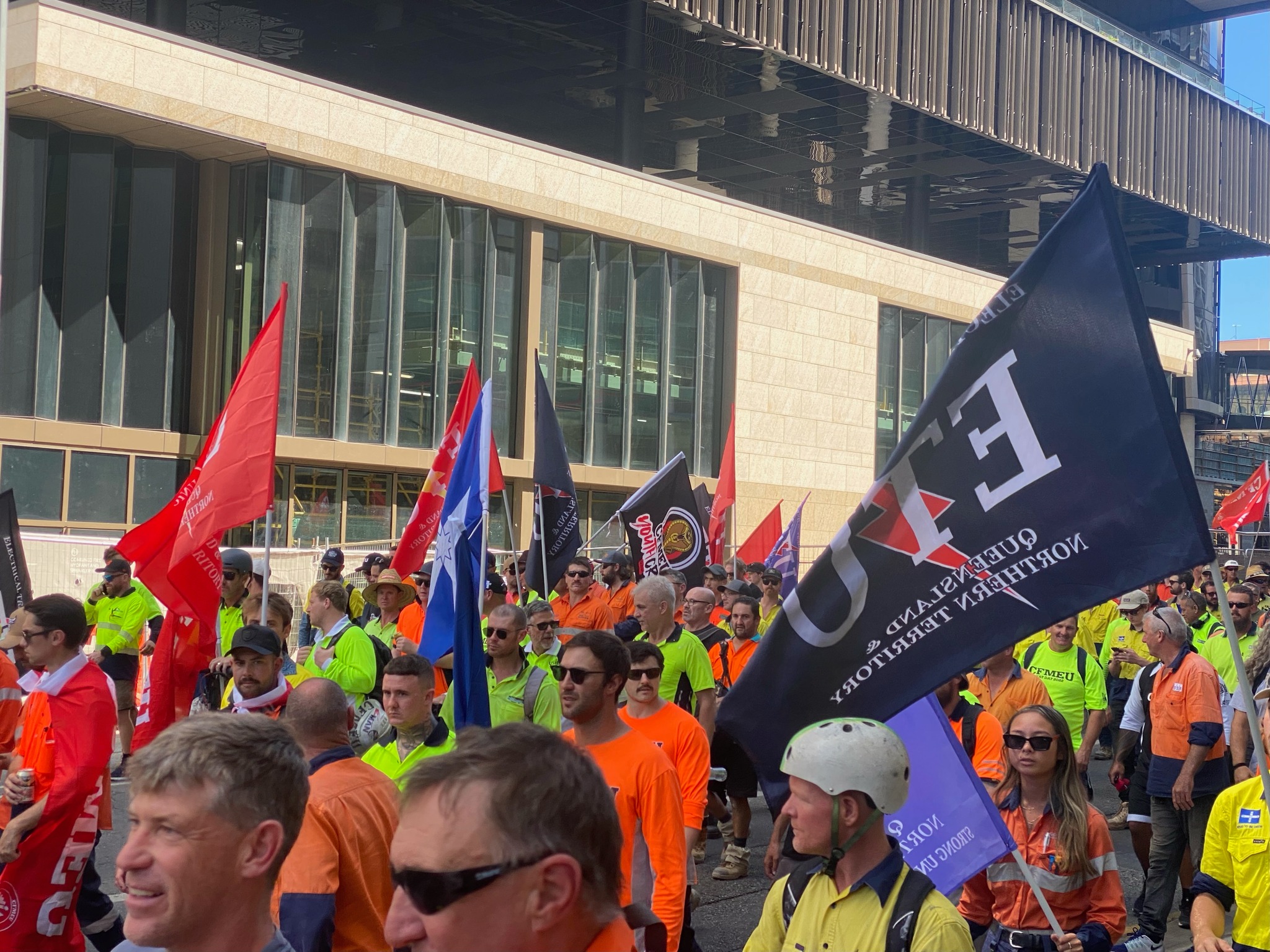 Unions rally around Australia for better conditions for workers in each ...