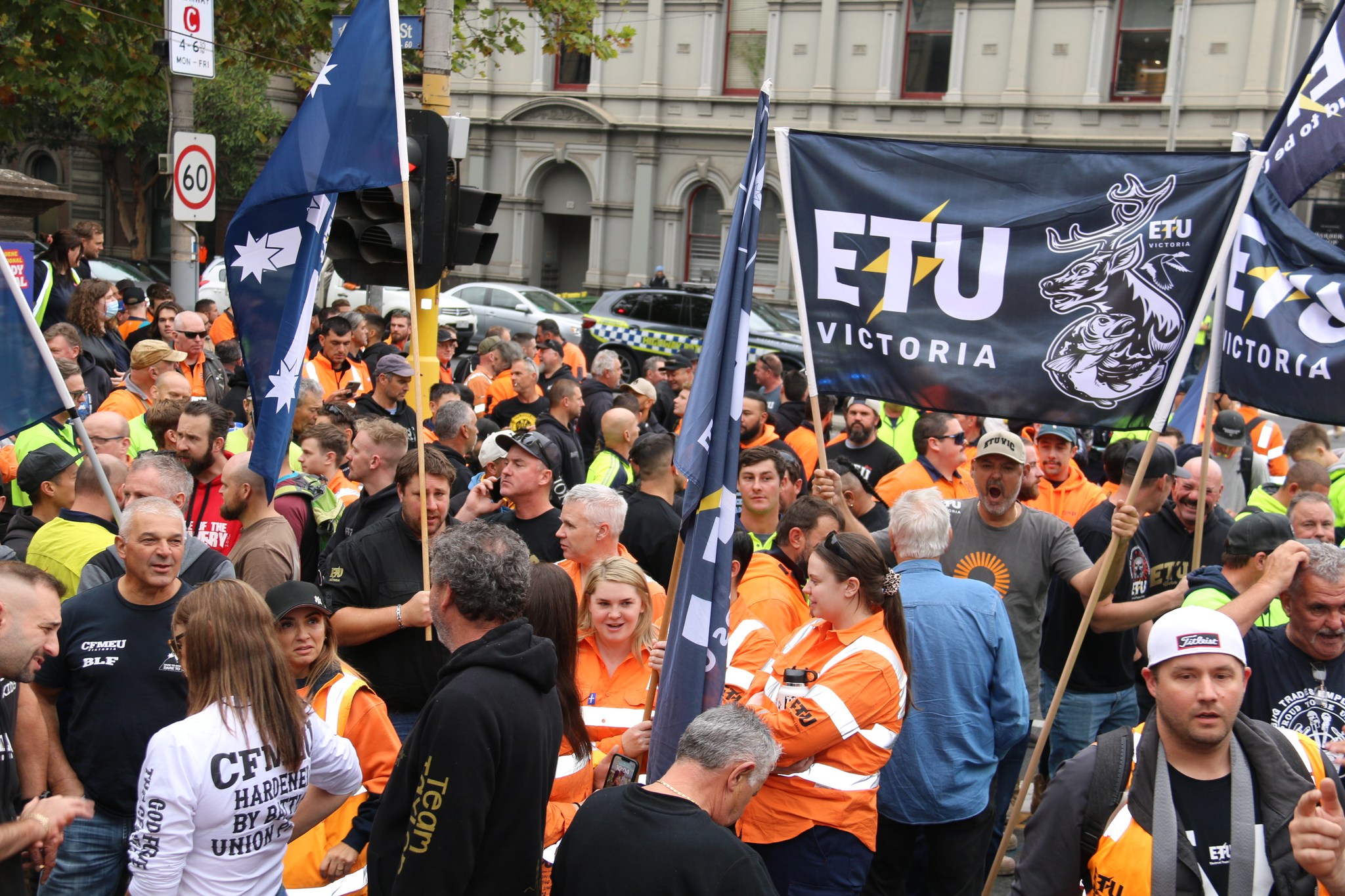 Unions rally around Australia for better conditions for workers in each ...